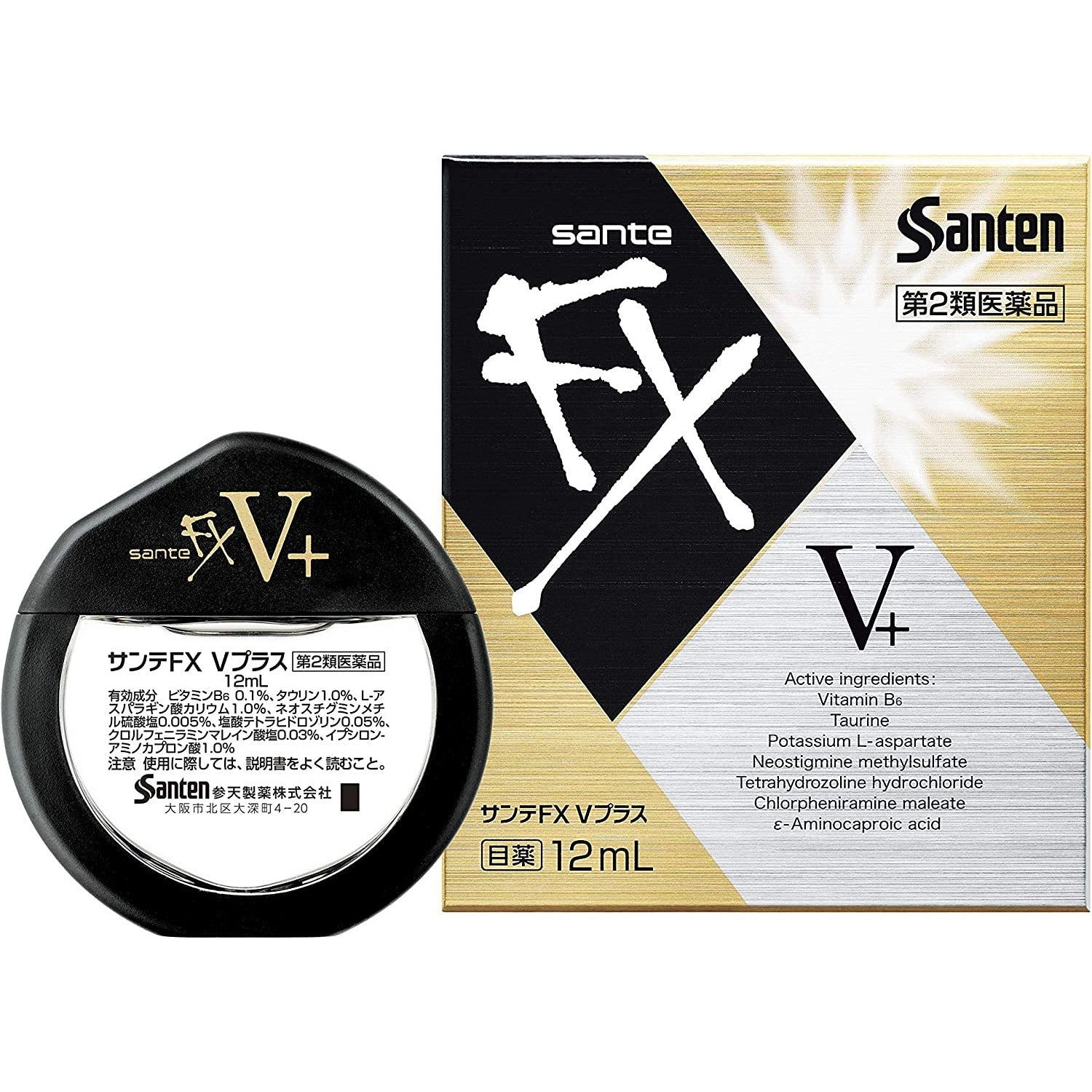 參天製藥 sante FX V Plus沁涼 眼藥水 12ml[第2類醫藥品] – 小熊藥妝 - 日本藥妝直送台灣