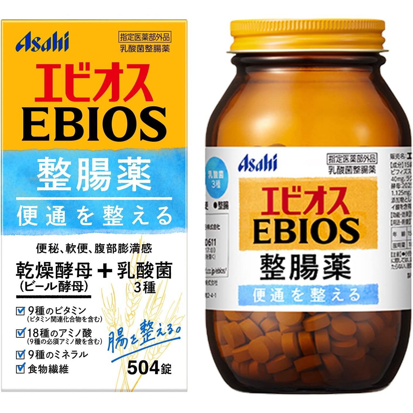 Asahi朝日 Ebios 整腸薬 504錠 乳酸菌便秘整腸薬【指定医薬部外品】 – 小熊藥妝 - 日本藥妝直送台灣